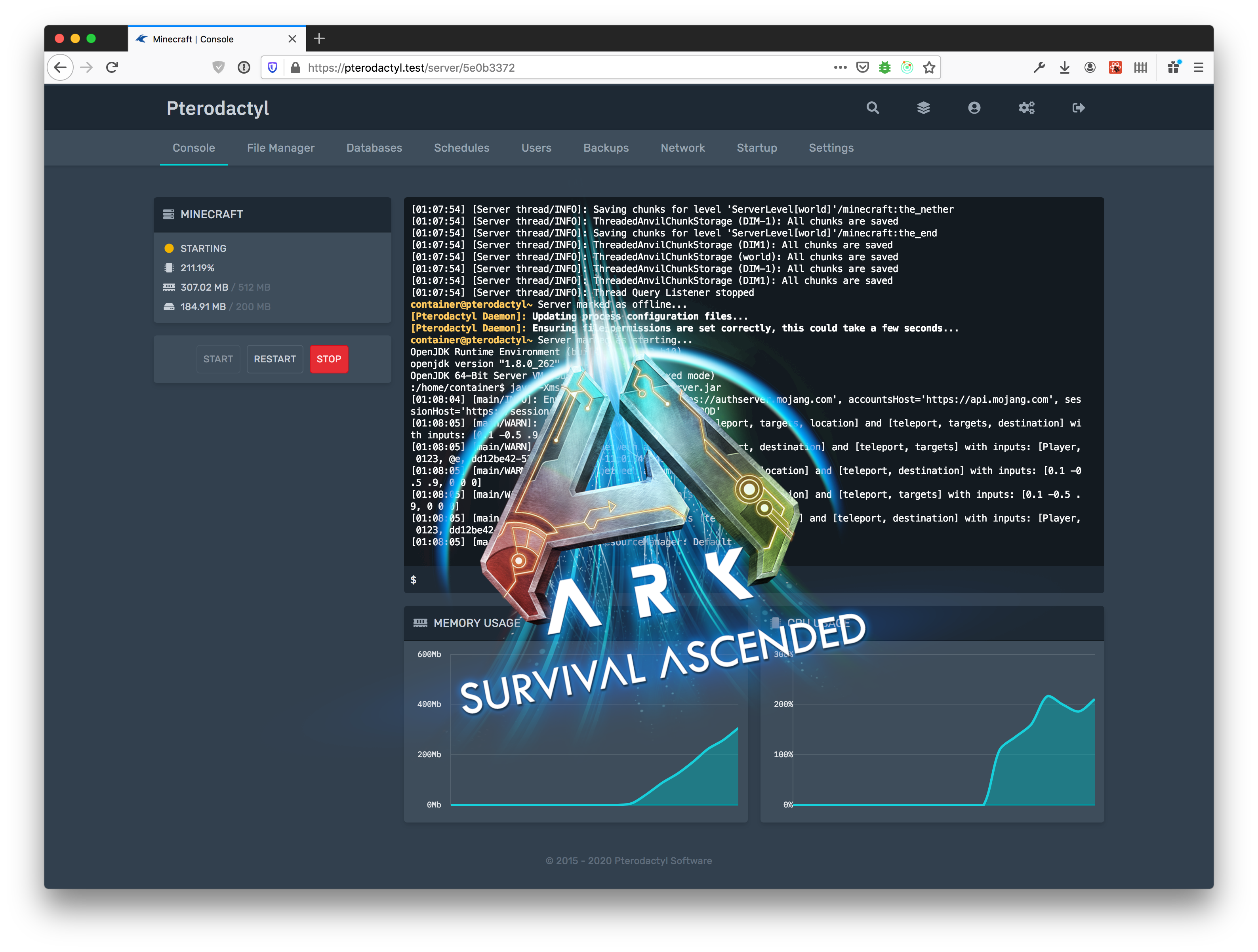 Setting up an Ark Survival Ascended Cluster on Pterodactyl Control Panel - Onovia Gaming Community